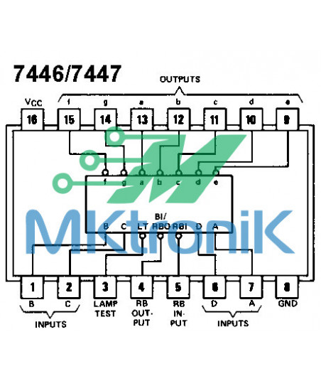 74LS47 DECODIFICADOR - CONTADOR