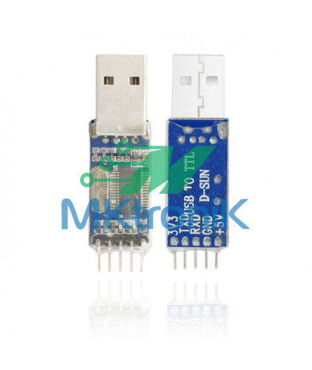 (X, B5) PROGRAMADOR Y CONVERTIDOR PL2303 USB A SERIAL TTL